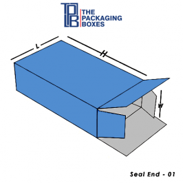 Custom Printed Seal End Packaging boxes wholesale